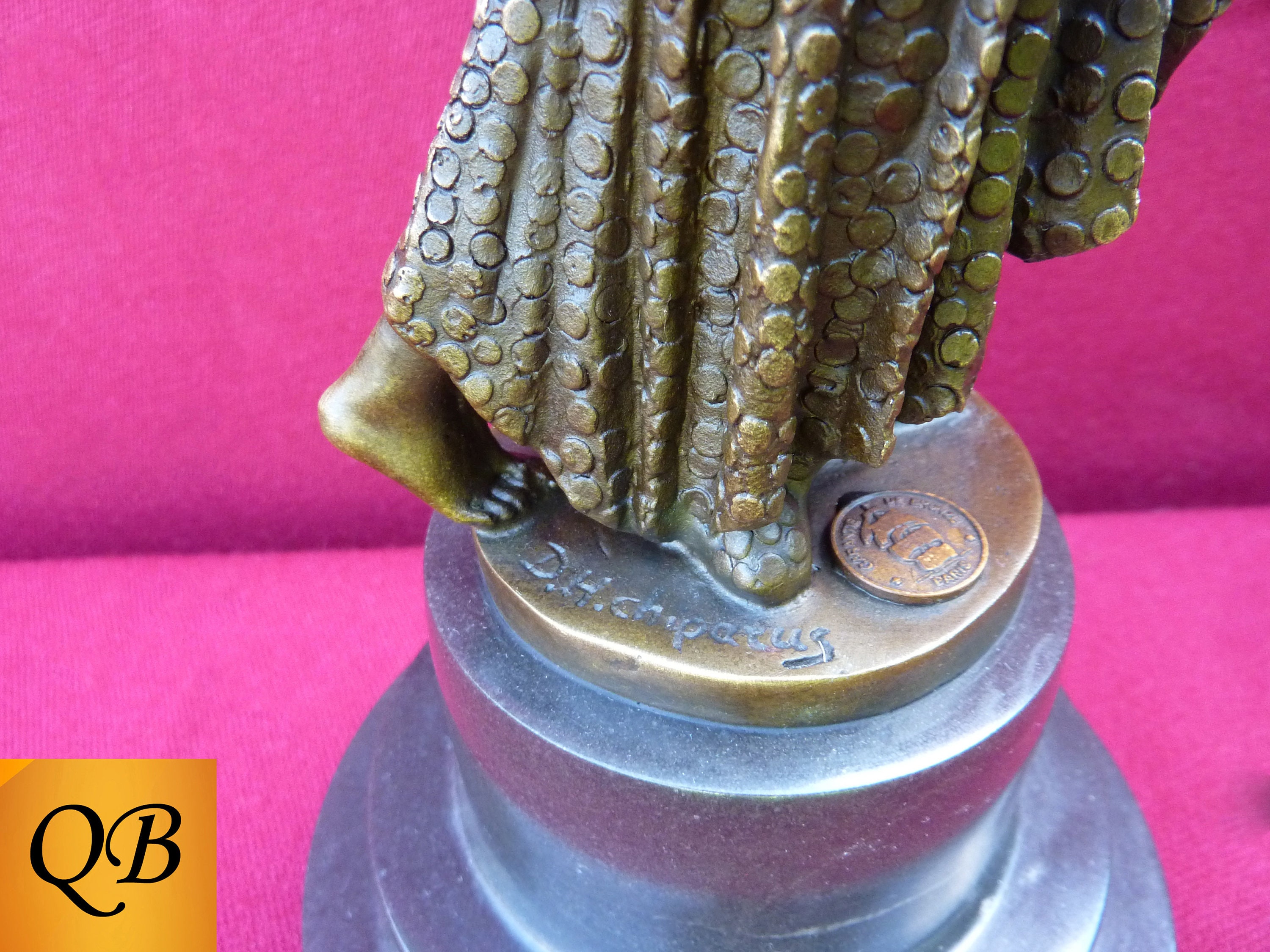 Art Deco Bronze Sculpture Footsteps Statue Lady Dancer Figure - Etsy