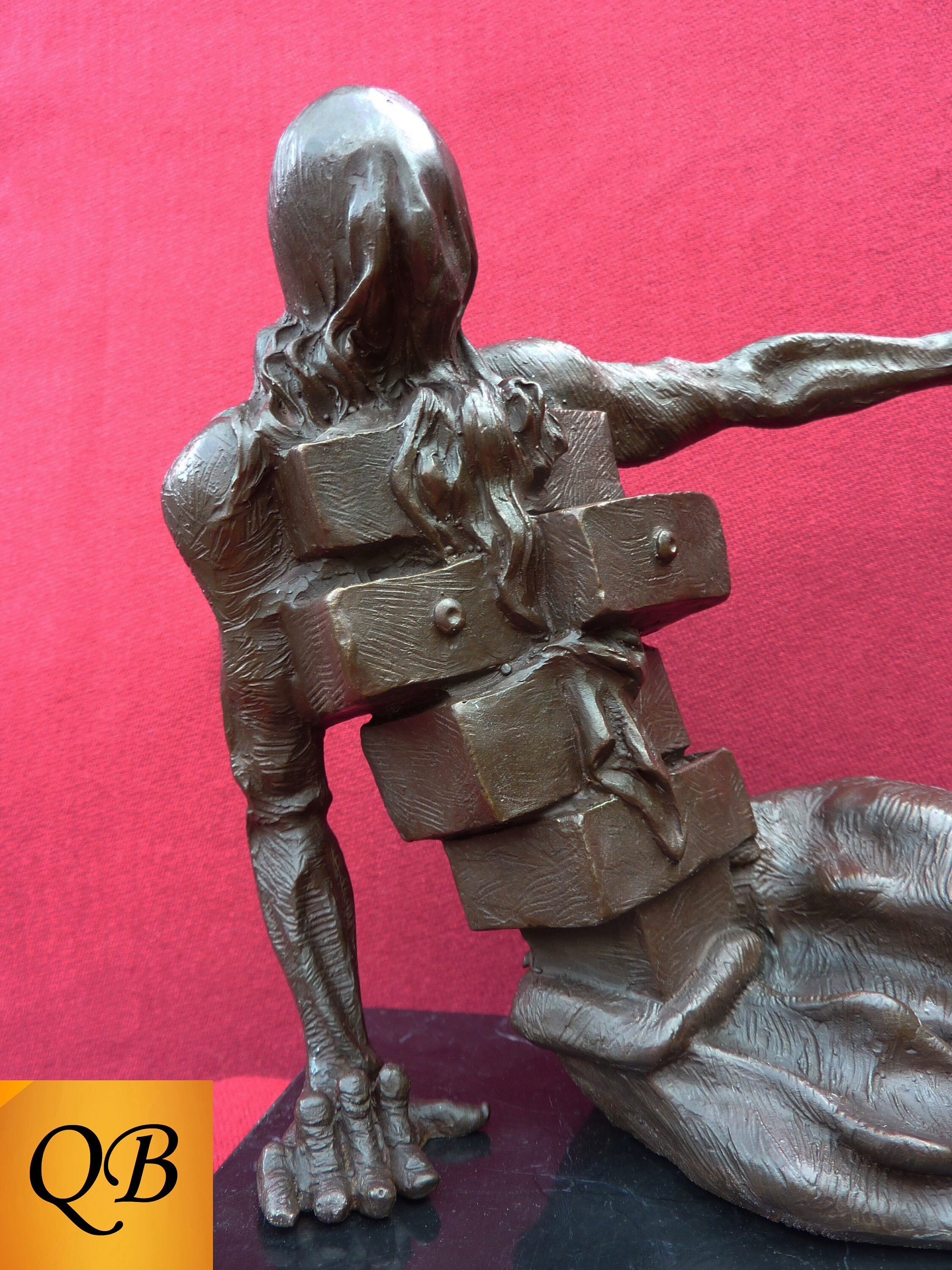 Bronze Figurine Surrealism Statue Dali Drawers Sculpture Contemporary ...