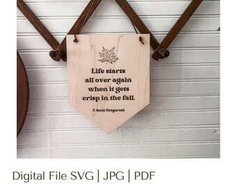 Life Starts All Over Again When It Gets Crisp in the Fall Laser 3D Wood ...