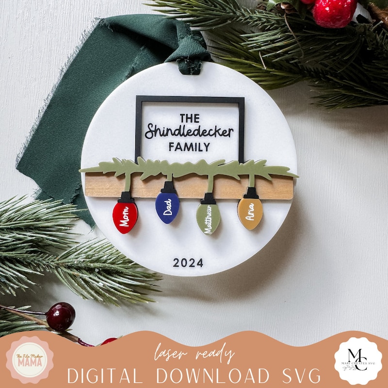 Mantle Light Ornament Svg - Etsy