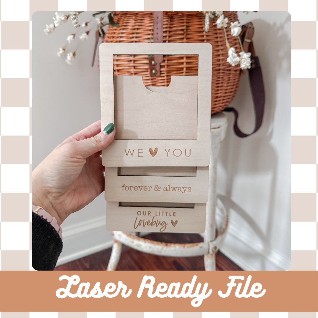 Descarga digital / Archivo SVG de imán con marco de fotos minimalista ...