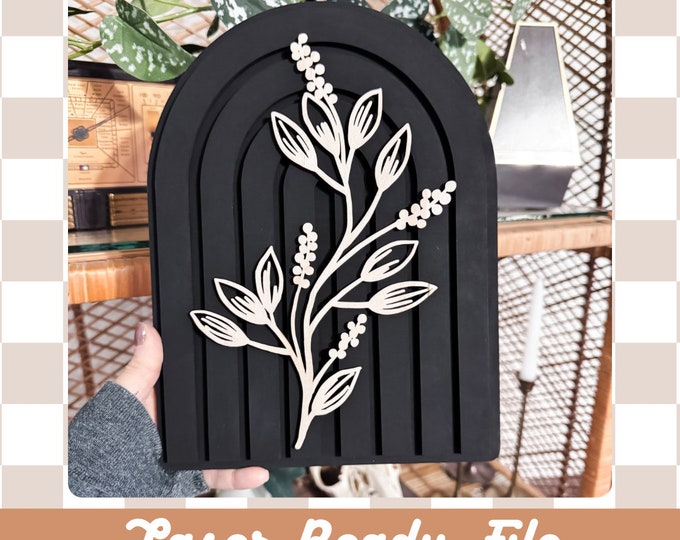 Digital Download | Boho Rainbow Floral Arch Sign SVG File | Boho Sign ...