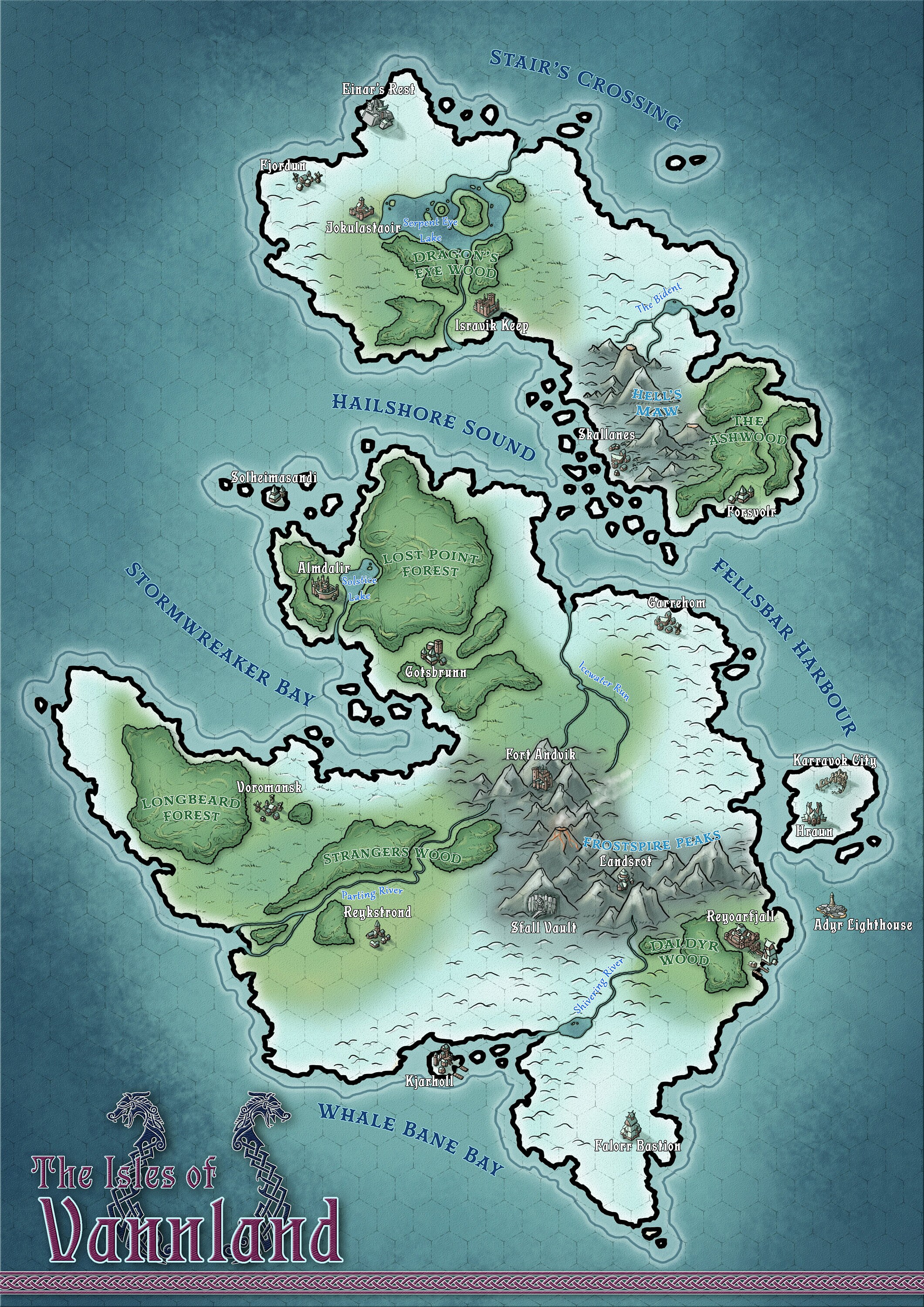 Custom Fantasy Map for Dnd and Other TTRPGS - Etsy