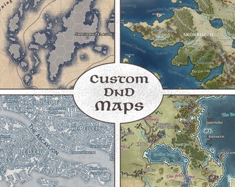 Custom Fantasy Map Commission RPG World Design Premium Cartography for Tabletop and Virtual ...