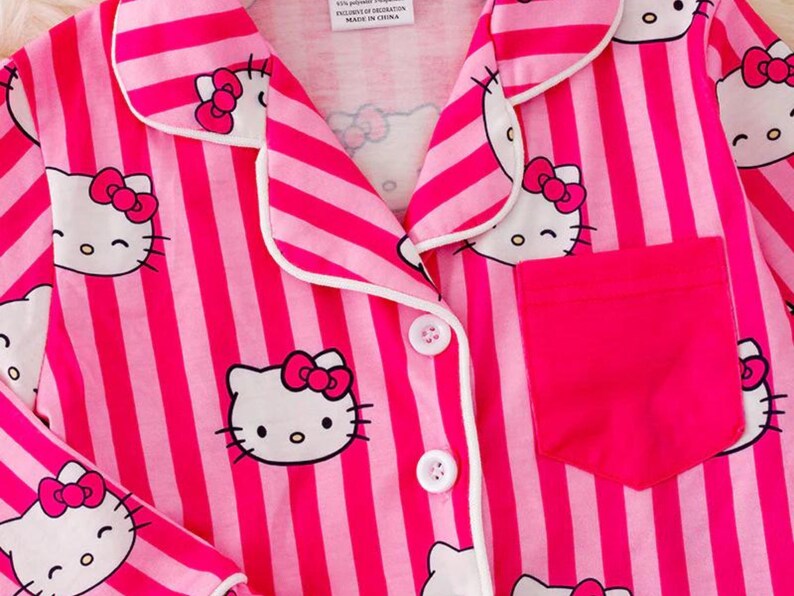 Hello Kitty Youth Pajamas, Girls Lounge Set , Kitty Birthday Party ...