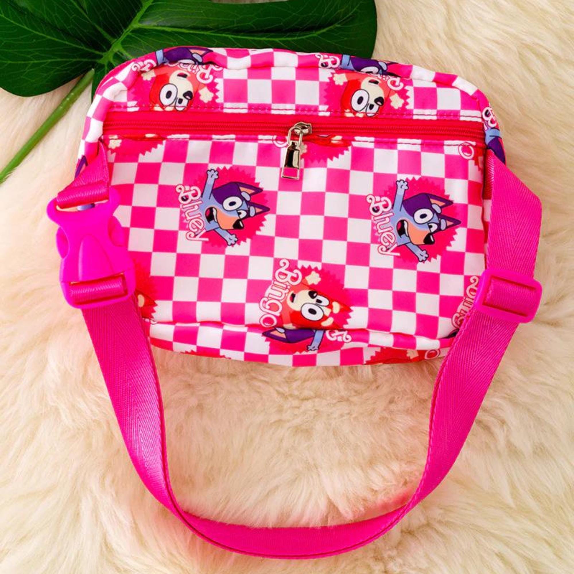 Pink Bluey Cross Body Belt Bag for Girls Gift for Childrens Bluey ...