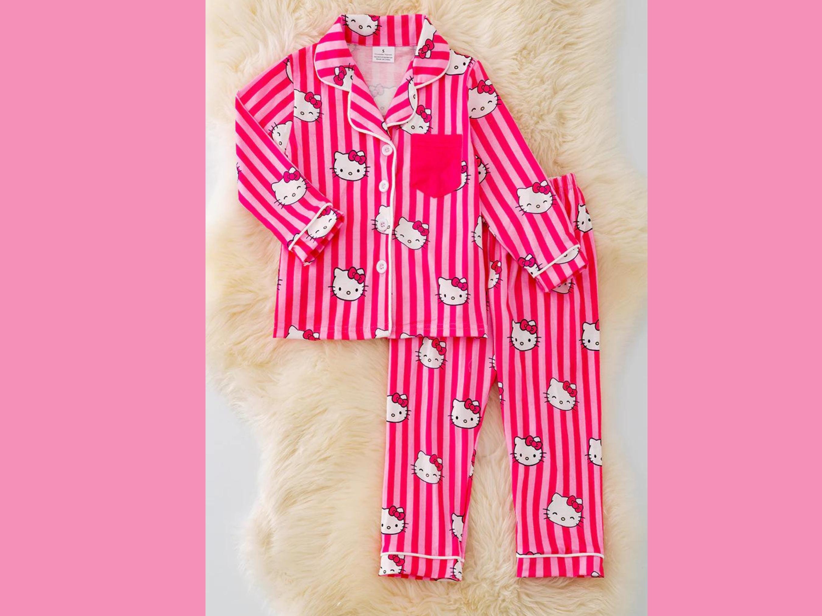 Hello Kitty Youth Pajamas, Girls Lounge Set , Kitty Birthday Party ...