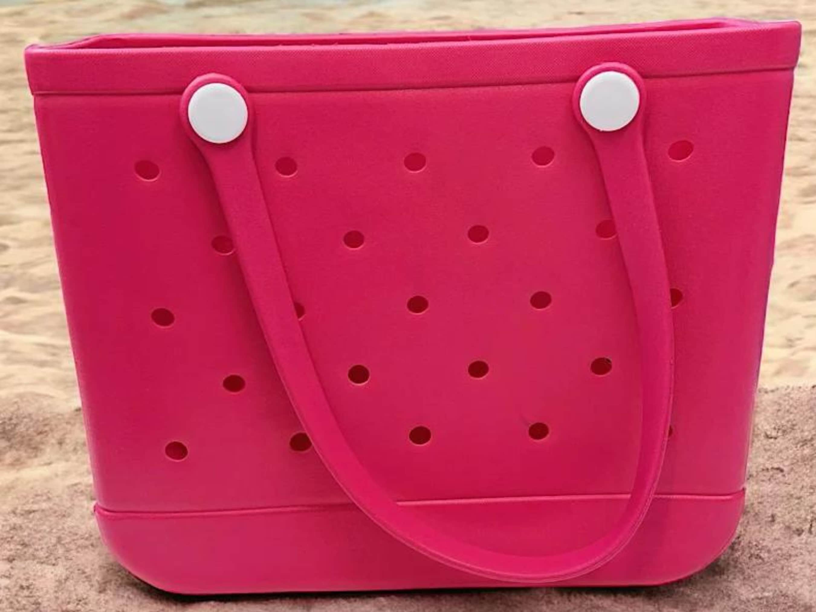 Beach Bag Rubber Tote Bag for Women Waterproof Sandproof Pool Bag ...