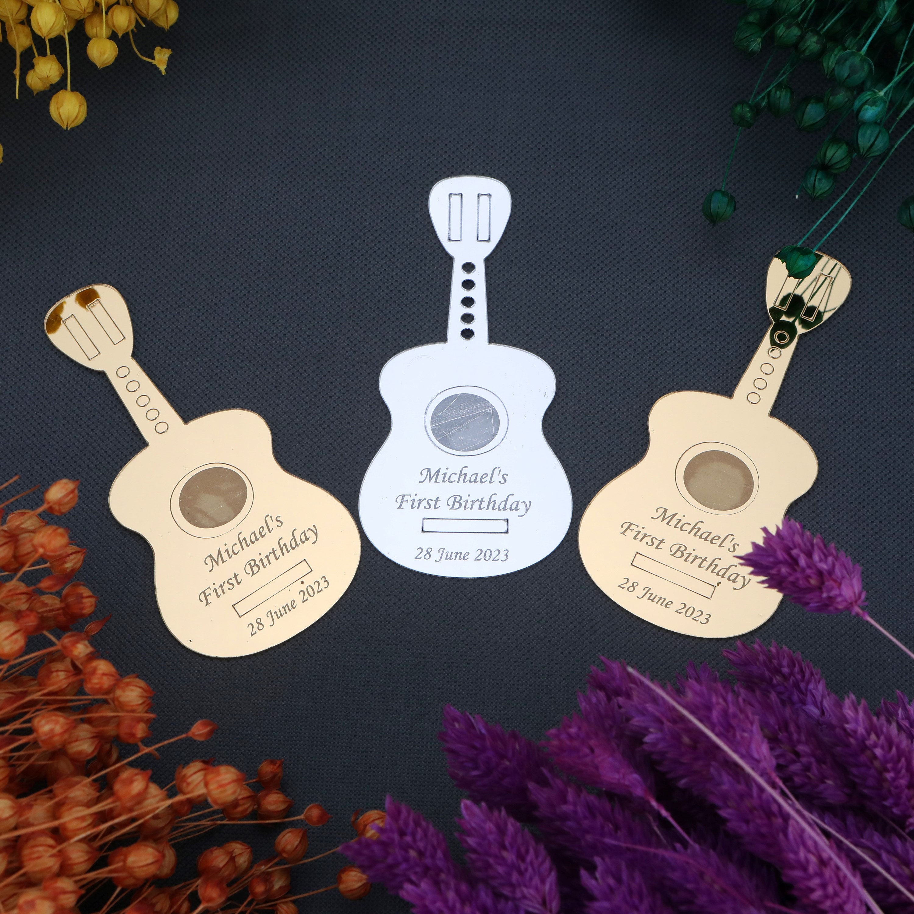Personalized Acoustic Guitar Confetti: Music Themed Party Favors - Etsy