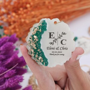 50 PCS Resin Epoxy Magnet Wedding Favors, Custom Baby Shower Favors ...