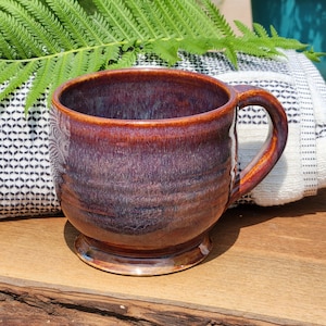 14 Fl Oz. Mug With Flared Foot, Handmade Pottery Mug, Coffee Mug ...