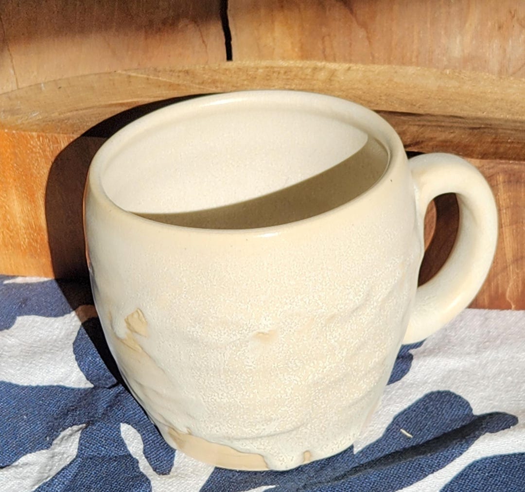 Handmade Melting Vanilla Ice Cream Mug: 15 Fl Oz Stoneware Coffee Mug ...
