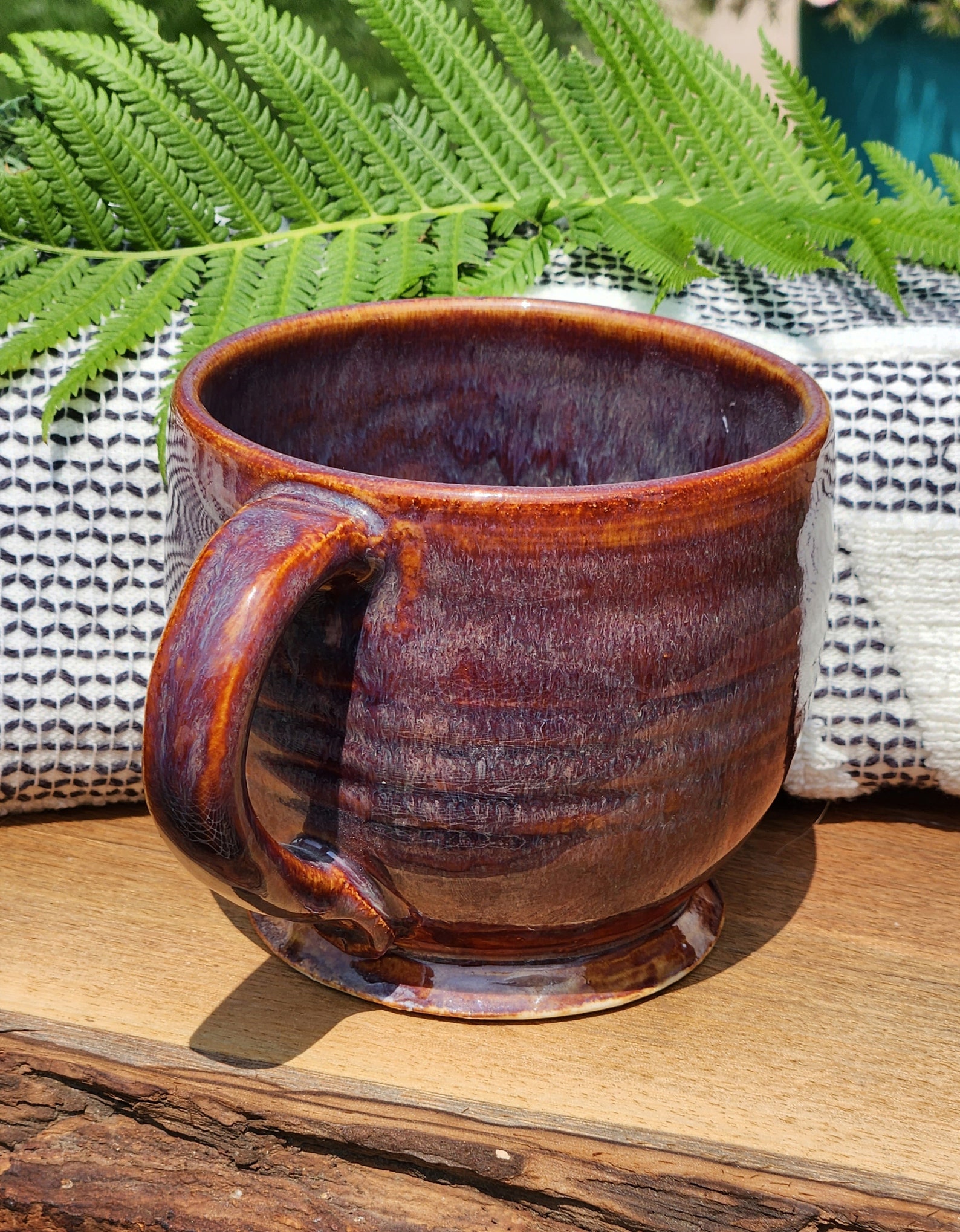 14 Fl Oz. Mug With Flared Foot, Handmade Pottery Mug, Coffee Mug ...