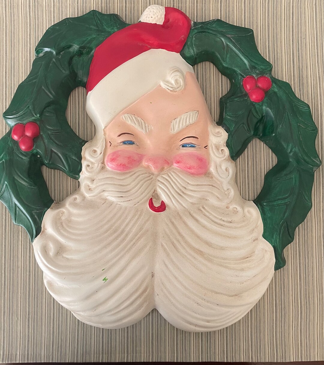 Vintage 1960s Cramer Mold Ceramic Santa - Etsy