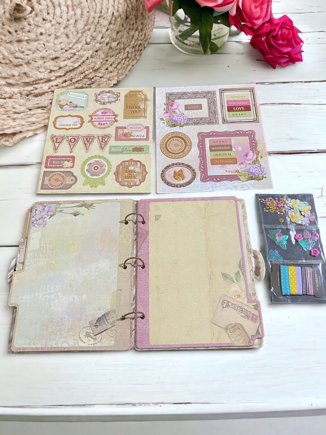 Scrapbooking Bundle Photos Album Kit Diy Kit Junk Journal Set Craft ...