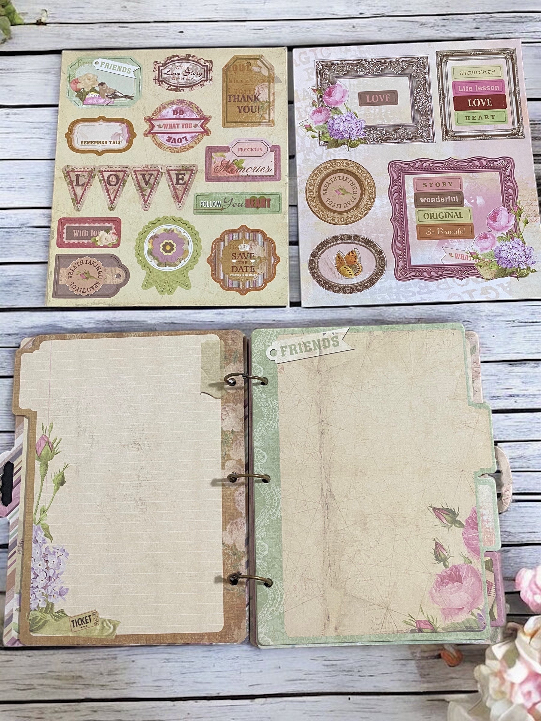 Scrapbooking Bundle Photos Album Kit Diy Kit Junk Journal Set Craft ...