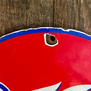 Vintage ESSO FUEL OIL Gas Station Pump 12" Round Porcelain Sign - Etsy