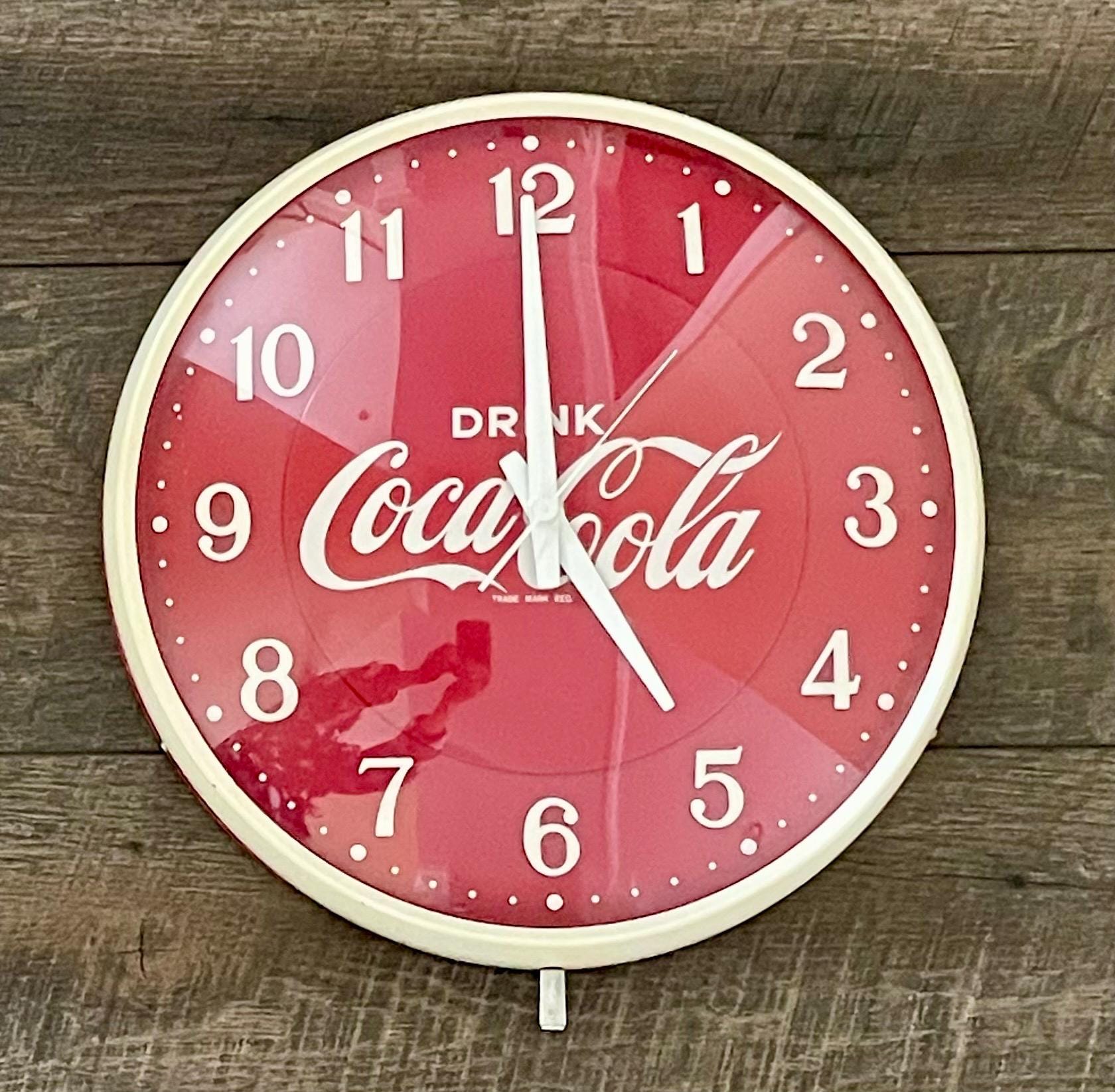 Vintage 12" COCA COLA Bubble Face Wall Clock Coke Soda Pop - REPAIR - Etsy