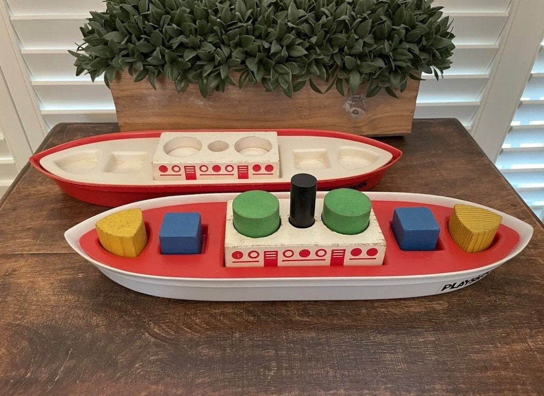 Vintage Playskool Take Apart Form Boat 130 Steam Boats - Etsy