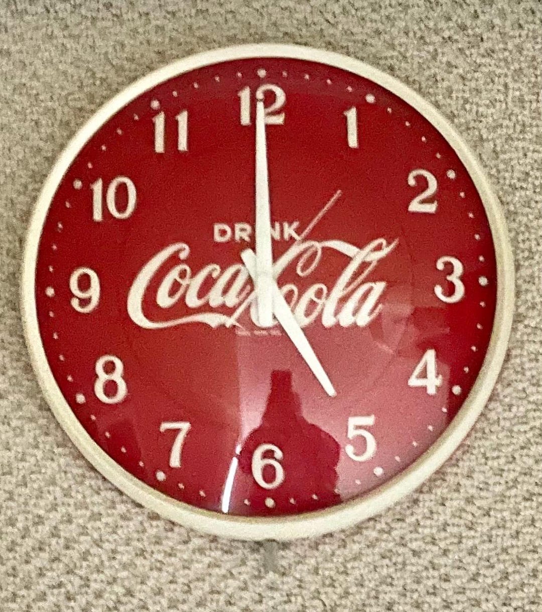 Vintage 12" COCA COLA Bubble Face Wall Clock Coke Soda Pop - REPAIR - Etsy