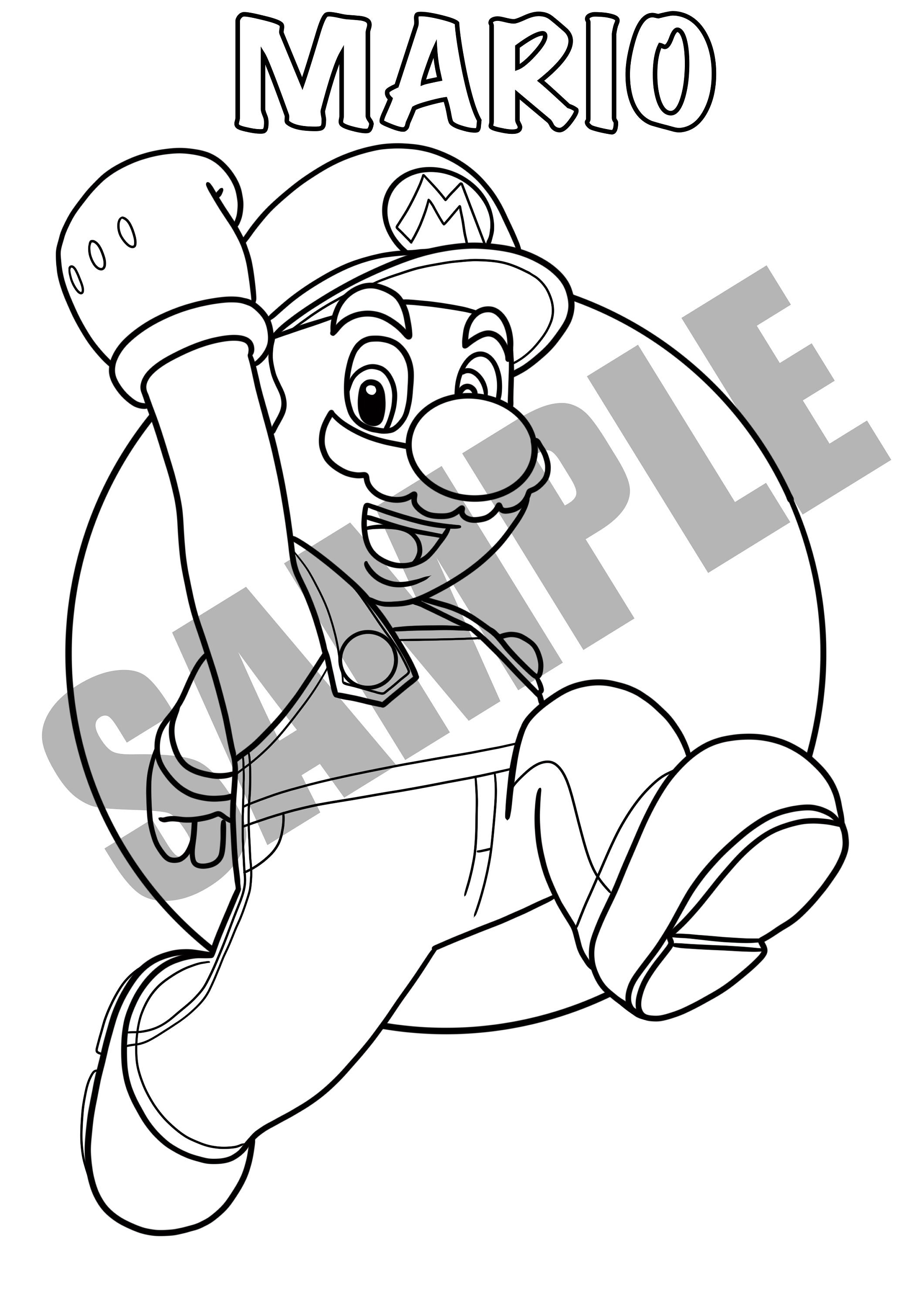 A4 Super Mario Colouring Book. Kids Colouring Books. Party Bag Ideas ...