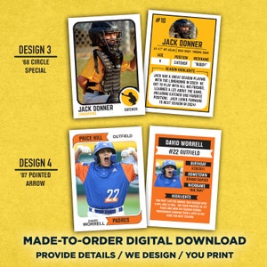 Baseball Card Template | Custom Sports Card Template | Create Your Own ...