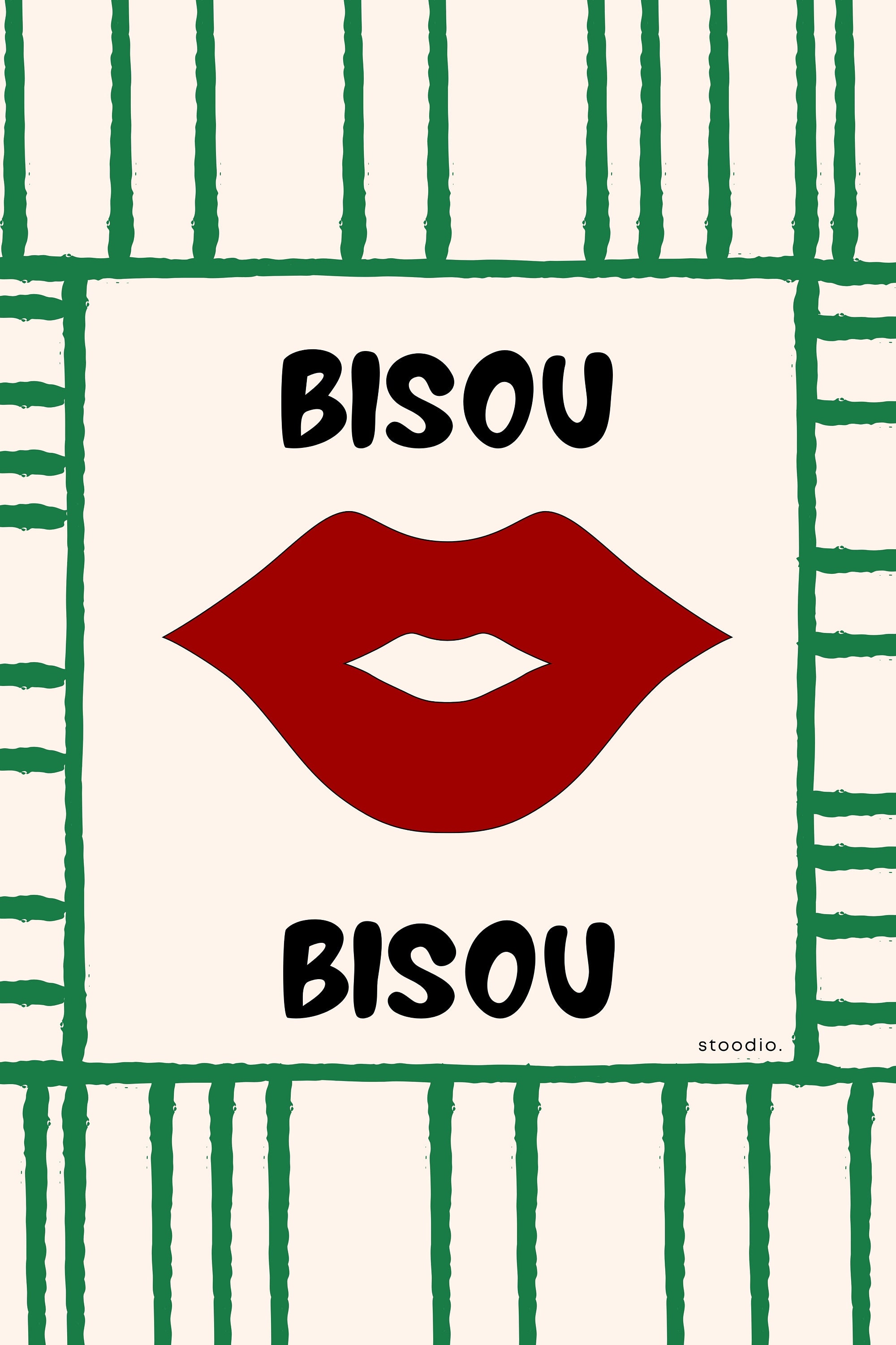 Bisou Bisou Lips Print - Aesthetic Print, Lips, French, Kiss - Etsy