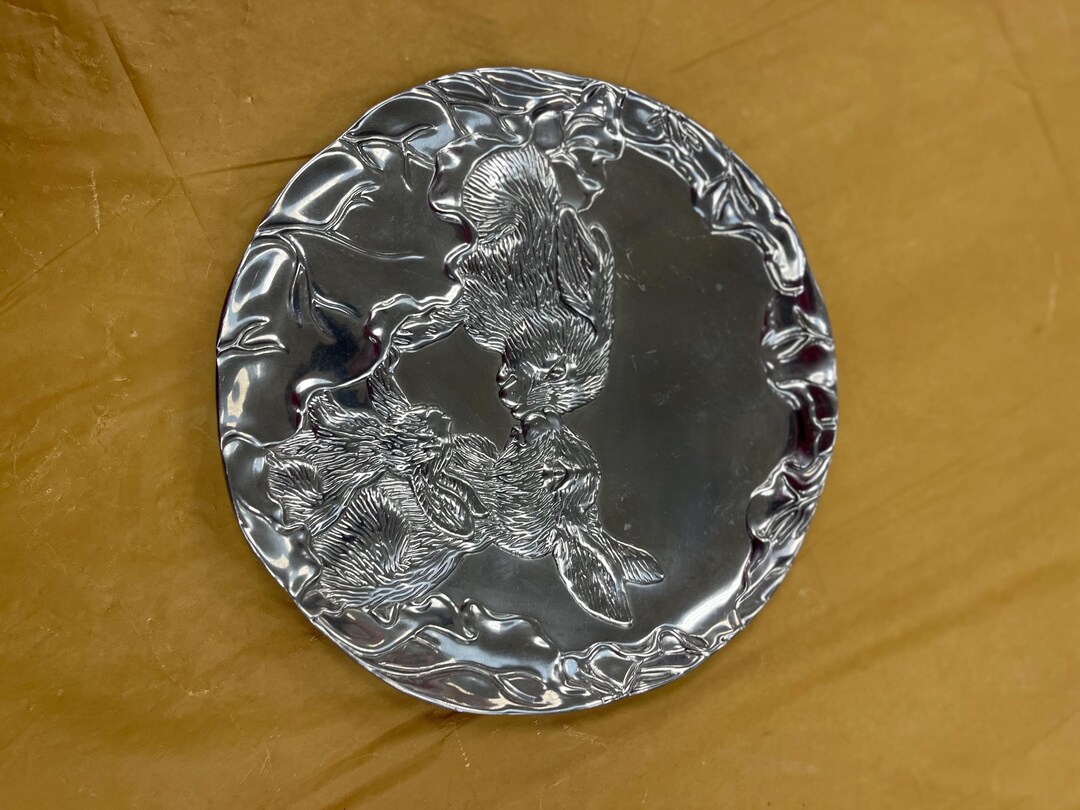 Vintage ARTHUR COURT RABBIT Cheese Plate - Etsy
