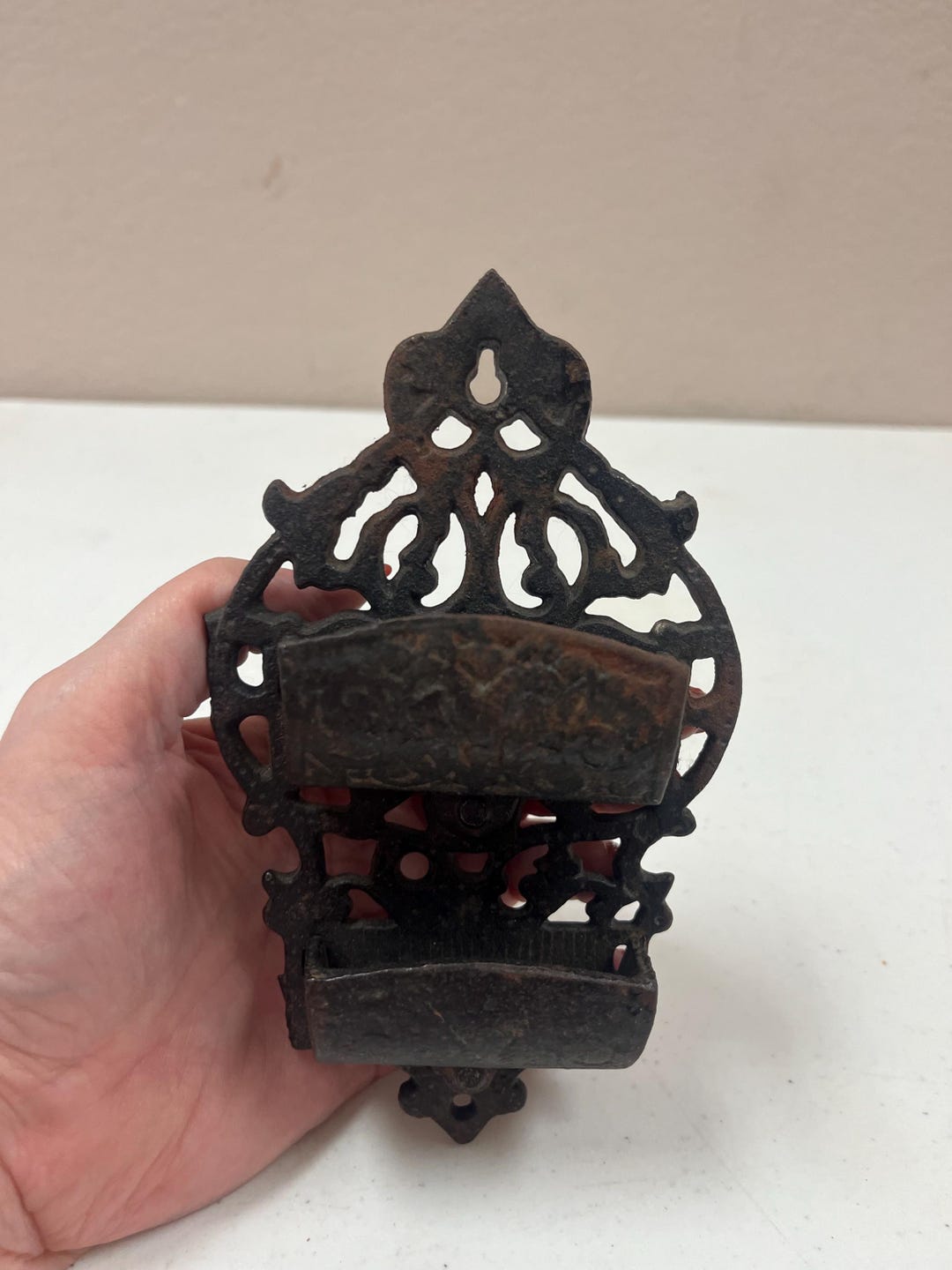VICTORIAN MATCH HOLDER Cast Iron - Etsy