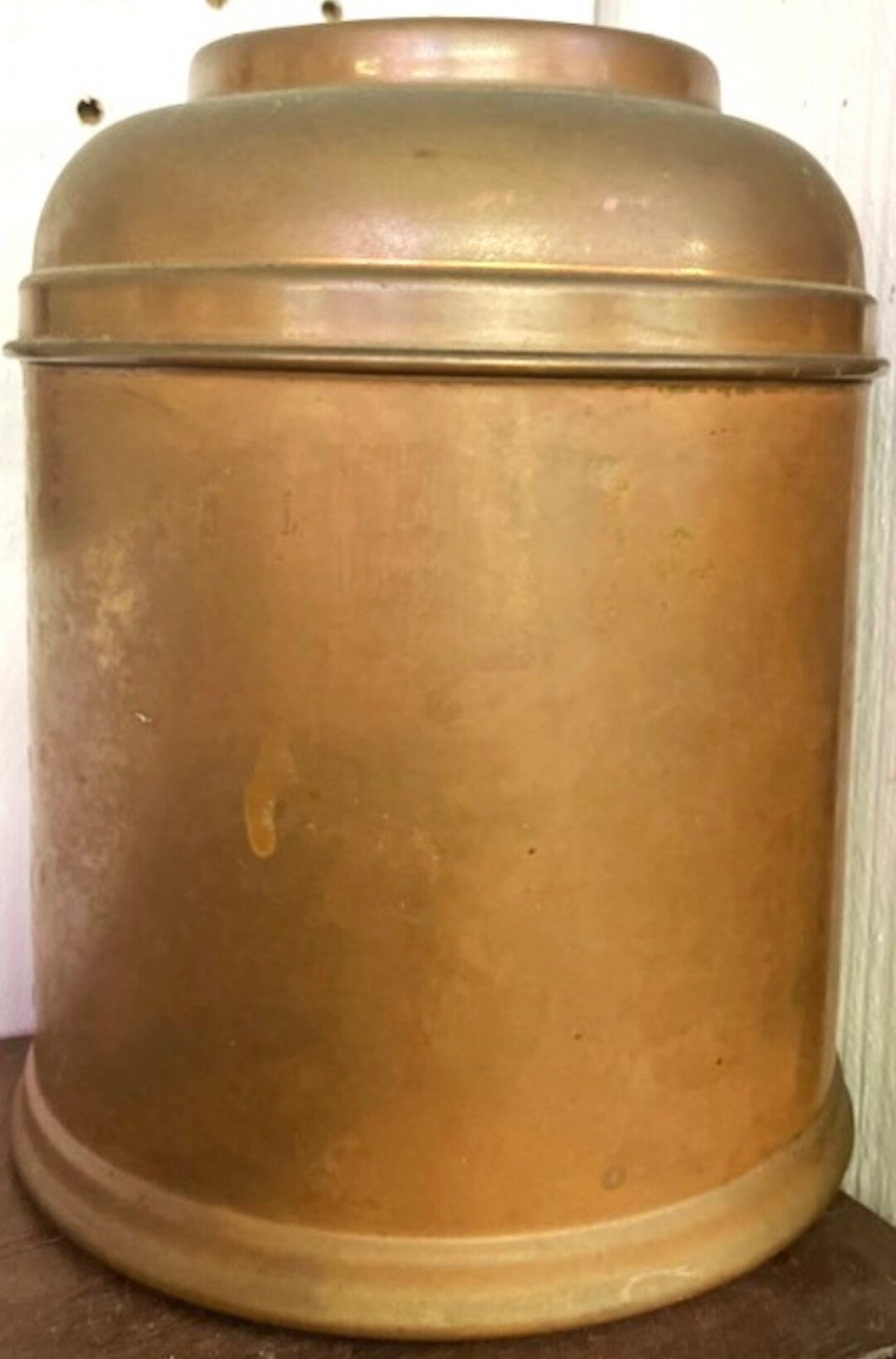 Vintage RUMIDOR HUMIDOR. All COPPER Cylinder Style With Patina. Made in ...
