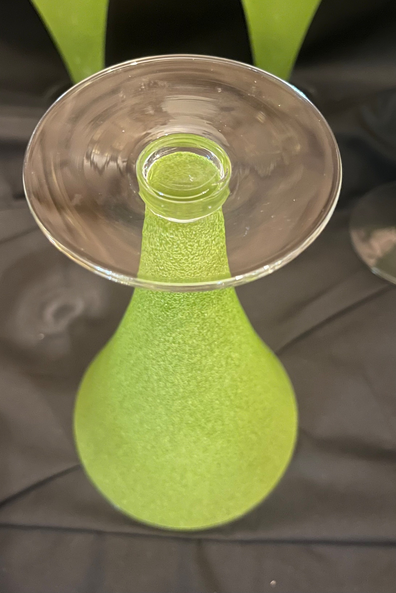 Vintage Mid-century Chartreuse Cocktail Glasses, Textured Glass, Set of ...