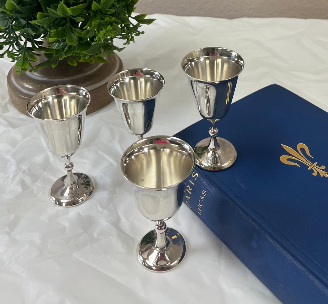 Vtg SILVER PLATED CORDIALS Excellent Condition - Etsy