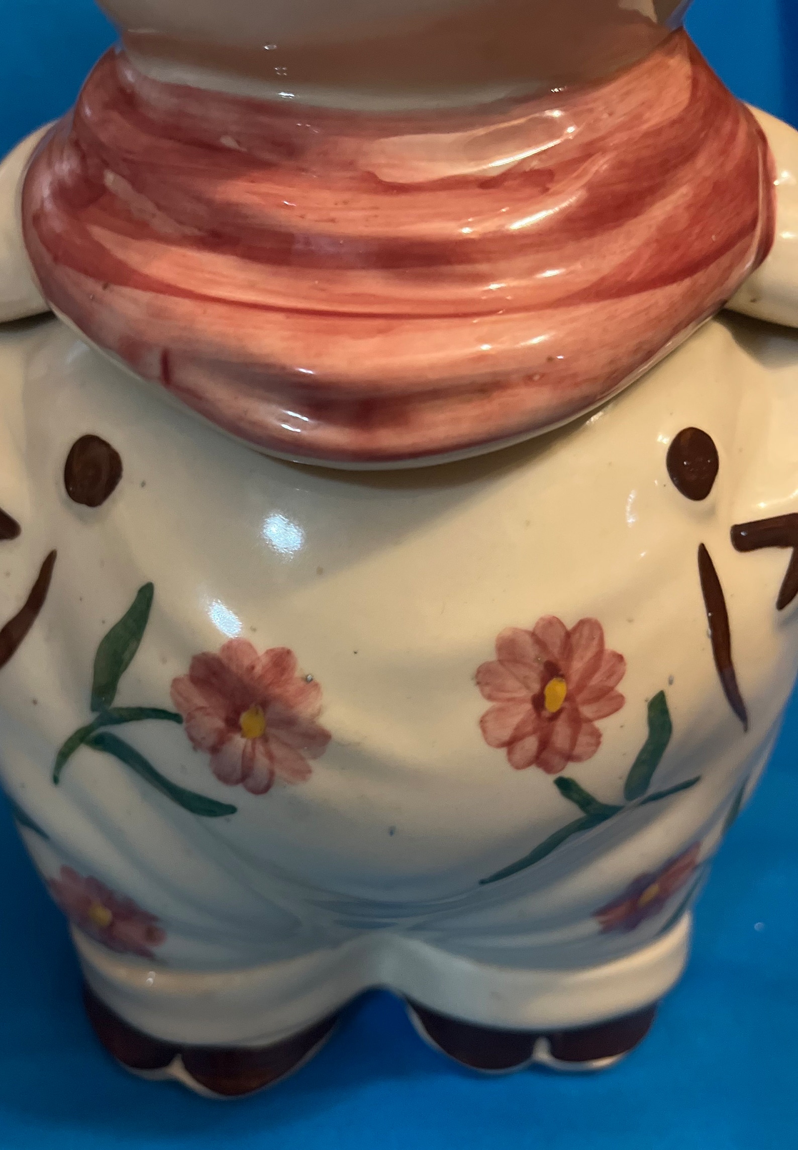 Rare 1940s SHAWNEE SMILEY PIG With Pink Flowers and Pink Scarf. Mint ...