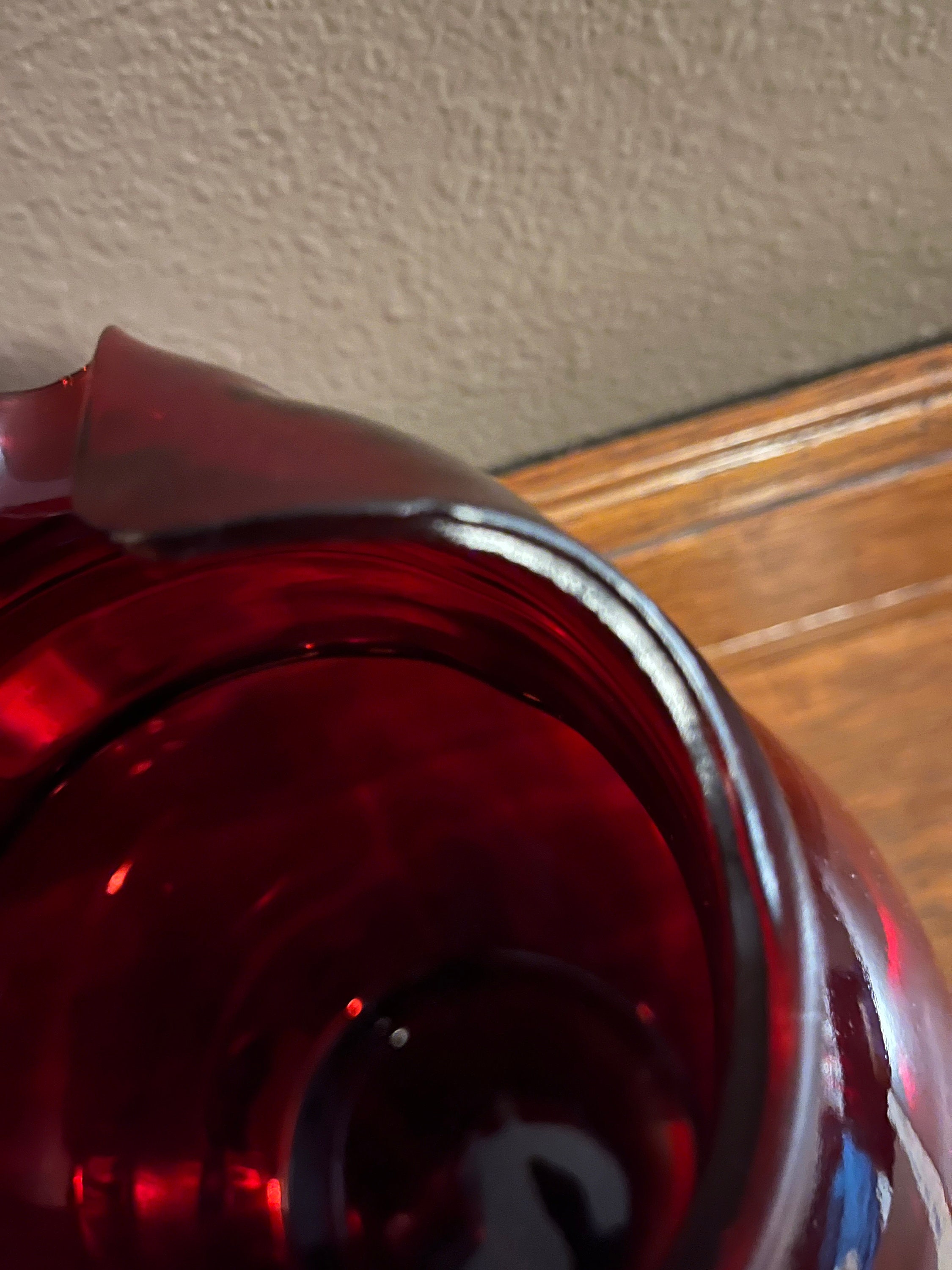 Vintage RUBY RED Roly Poly Pitcher for Your Beverages - Etsy