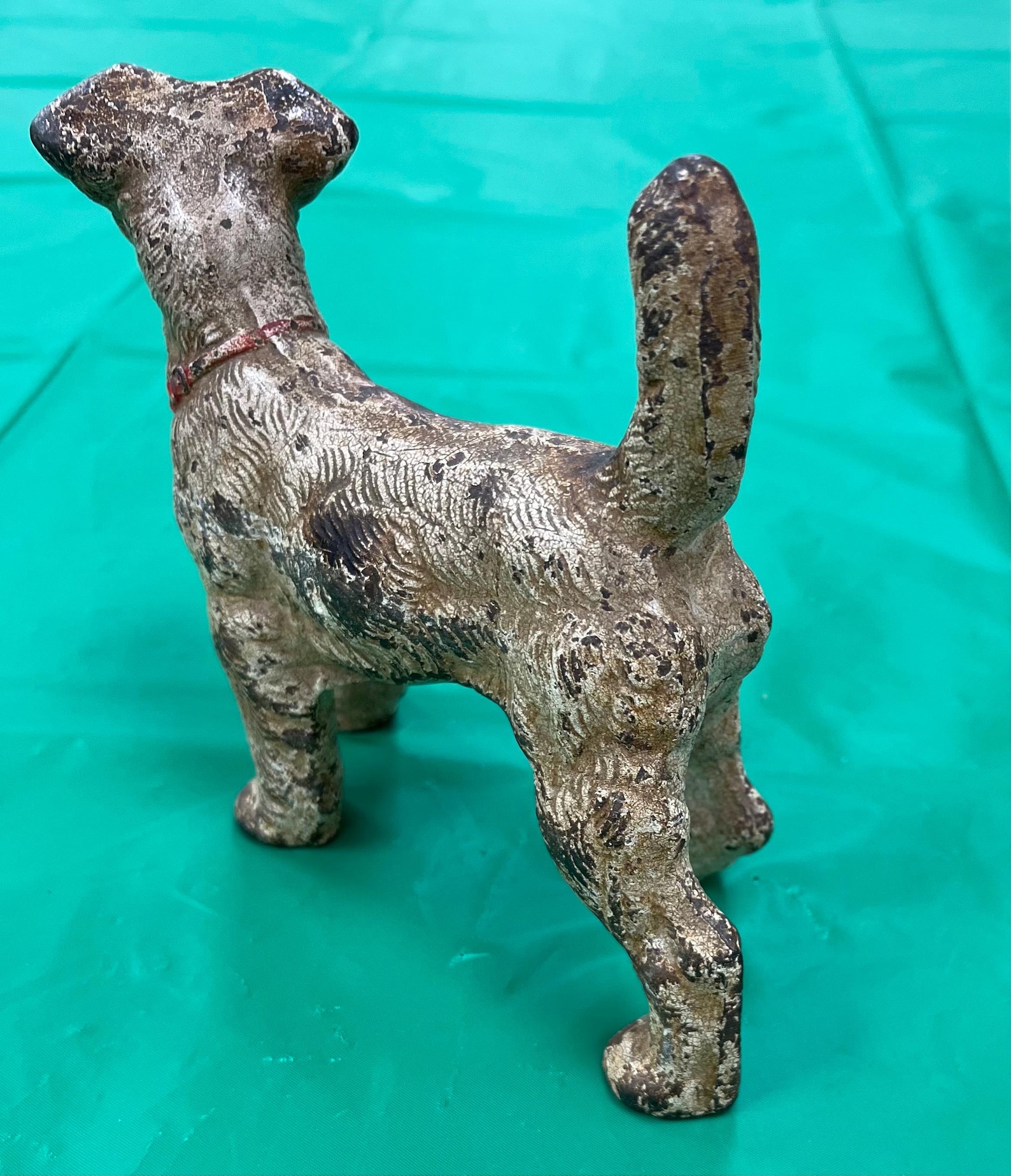 1930S HUBLEY AIREDALE TERRIER Door Stop or Book End. Made of Cast Iron ...