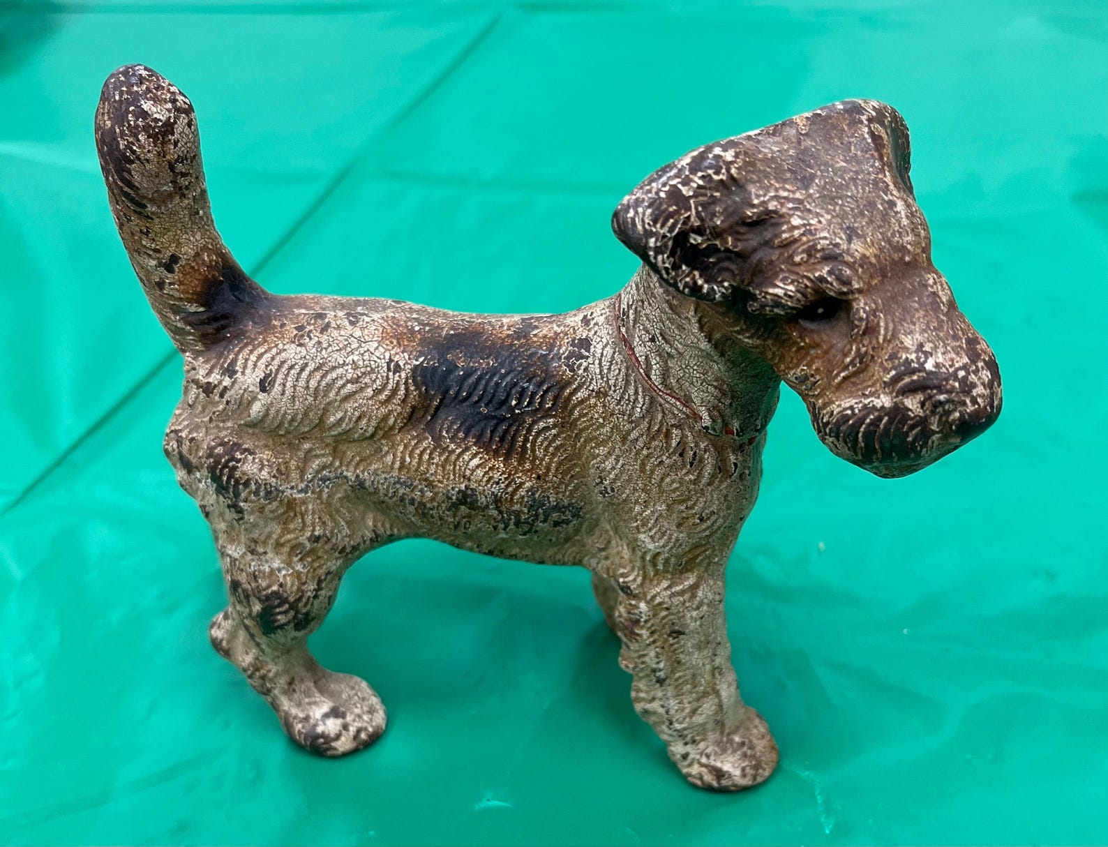 1930S HUBLEY AIREDALE TERRIER Door Stop or Book End. Made of Cast Iron ...