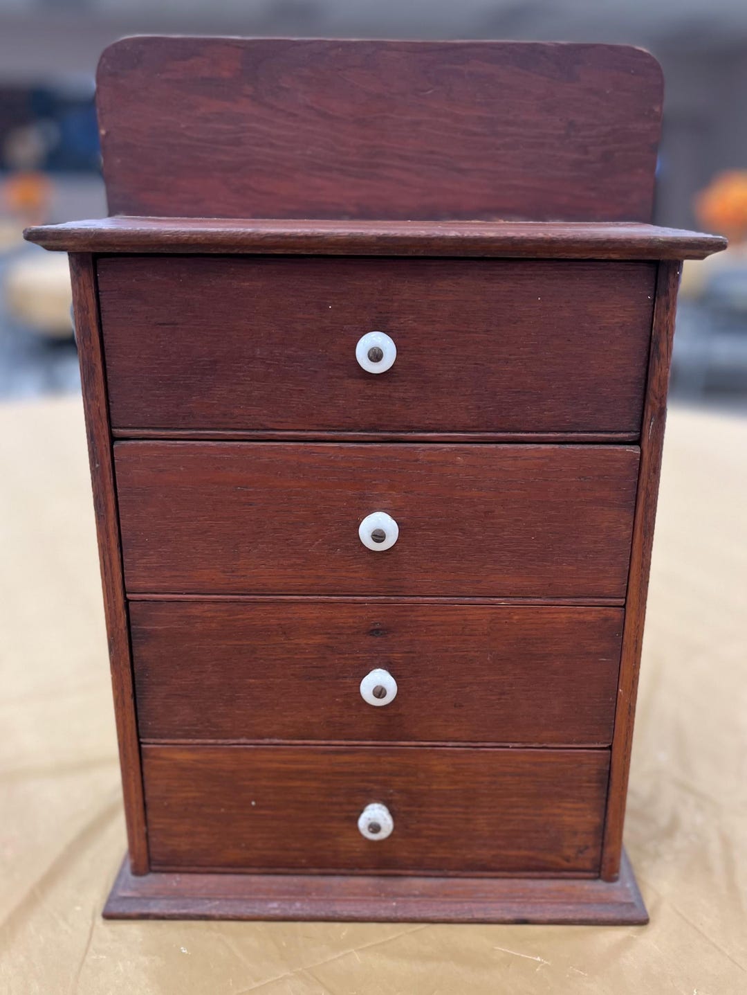 Antique Victorian Era SPICE CABINET. Four Drawers. Three Drawers Have ...
