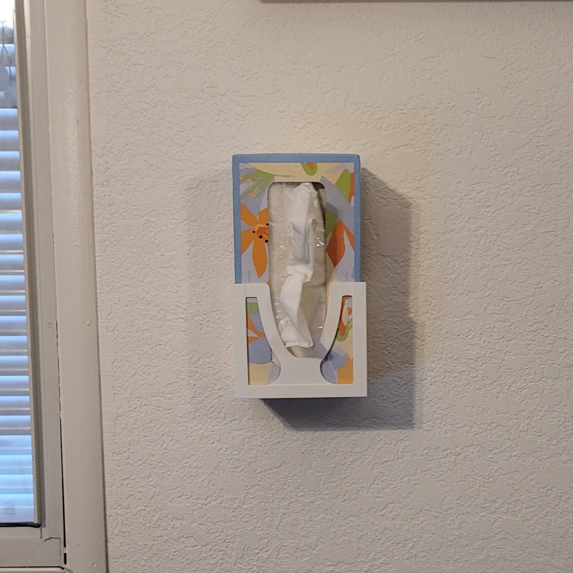 2 Tissue Box Wall Hangers for Kleenex Brand Tissues 8.2x8.4 Sneeze Eaze ...