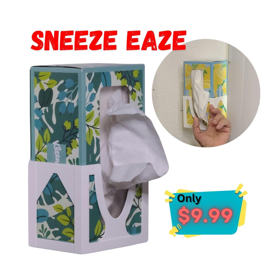 Tissue Box Hanger for Kleenex Tissues 160 Count 8.2" X 8.4" 20.8 Cm X ...