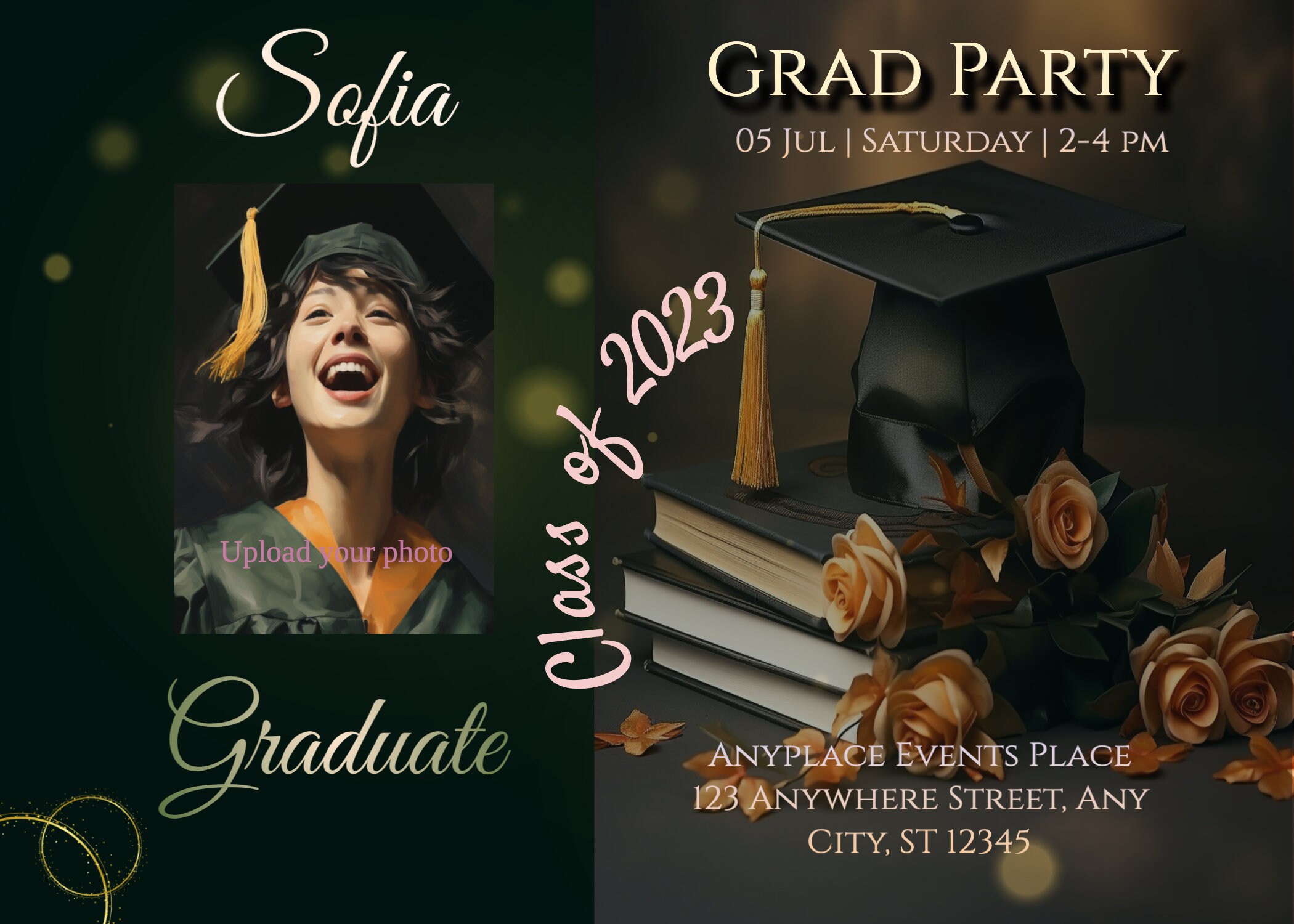 Editable Graduation Party Invitation With Photos Instant Digital ...