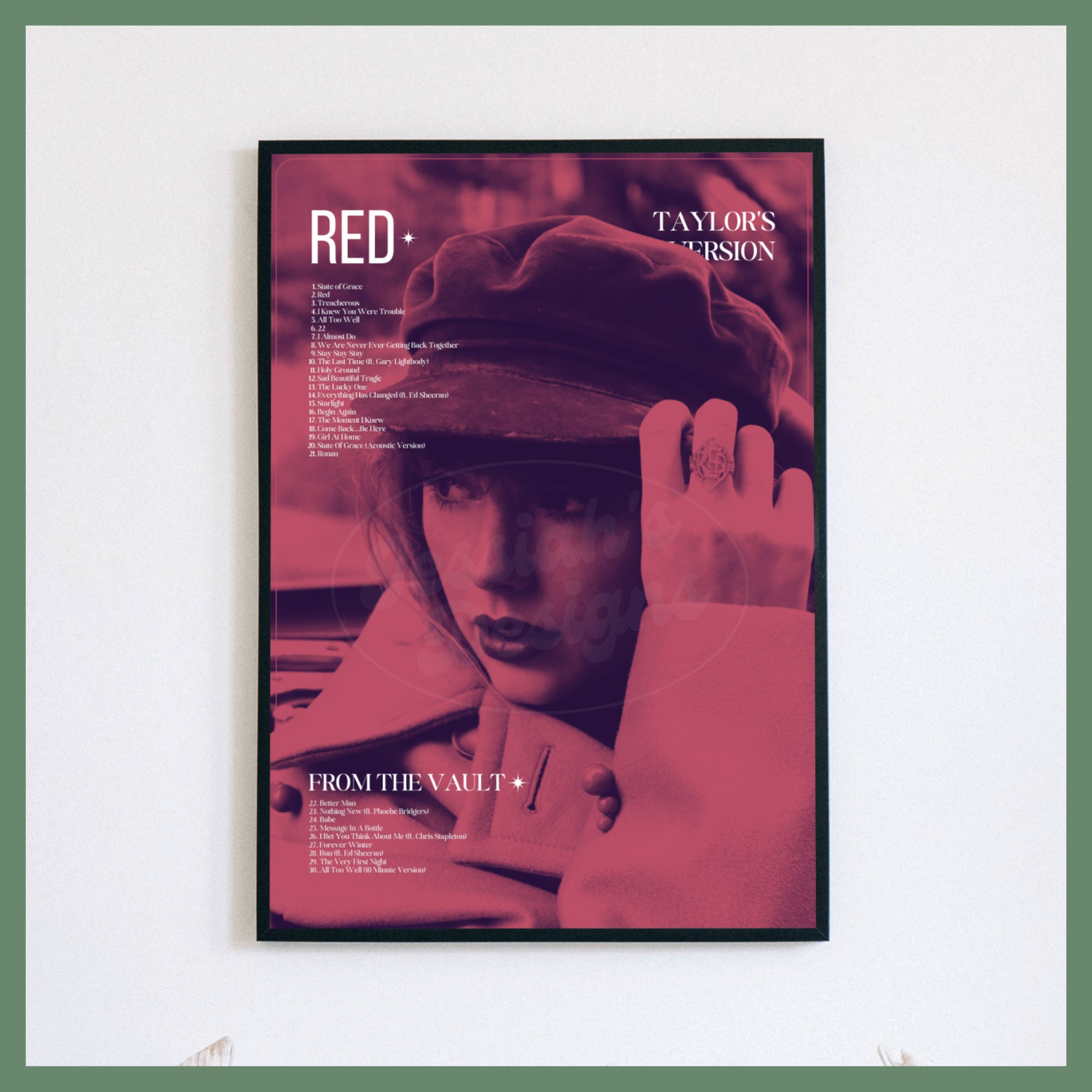 Red Version Album Cover Art Print, Red TV Taylor sold by Bruno Aguiar ...