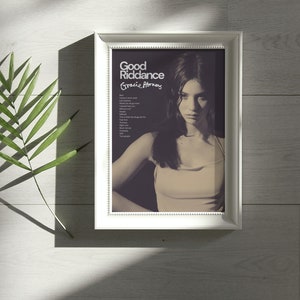 Good Riddance Album Art Print, Gracie Abrams Black Merch Poster, Good ...