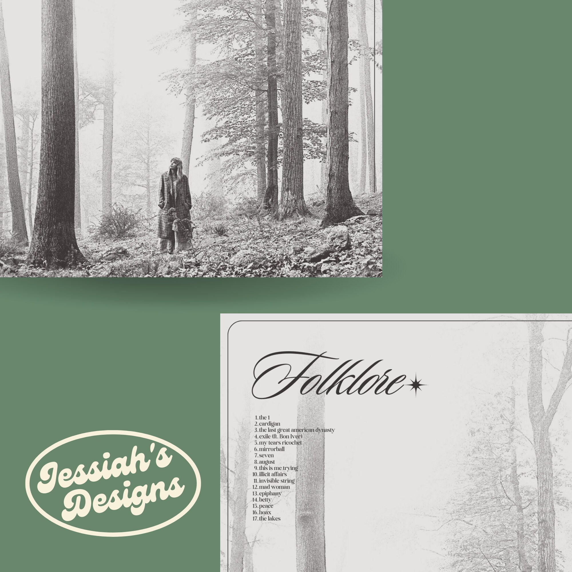 Folklore Album Tracklist Poster sold by Cassie | SKU 73668104 | 30% OFF ...