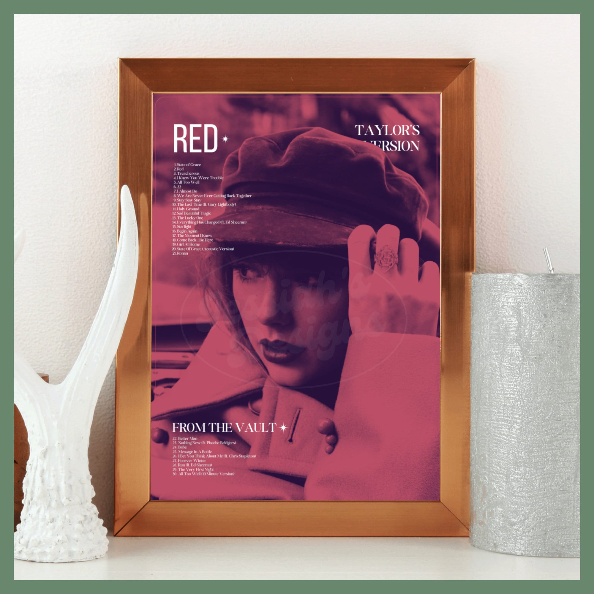 Red Version Album Cover Art Print, Red TV Taylor sold by Bruno Aguiar ...