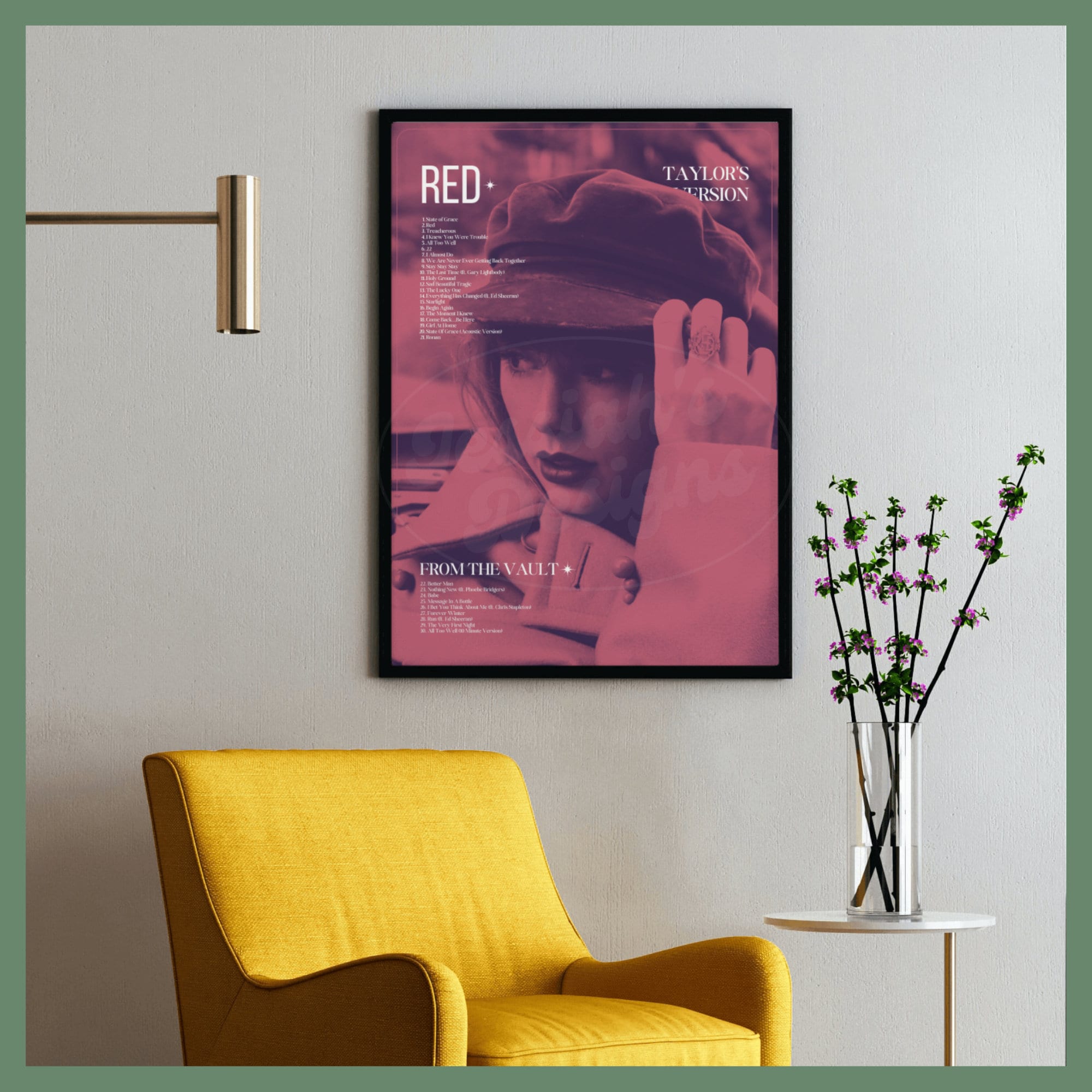 Red Version Album Cover Art Print, Red TV Taylor sold by Bruno Aguiar ...