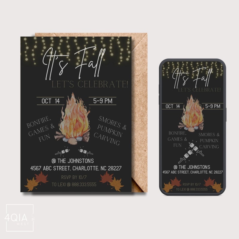 Fall Invitations - Etsy