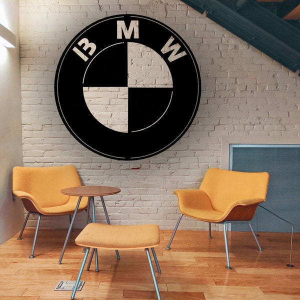 Bmw logo wall art - Etsy France
