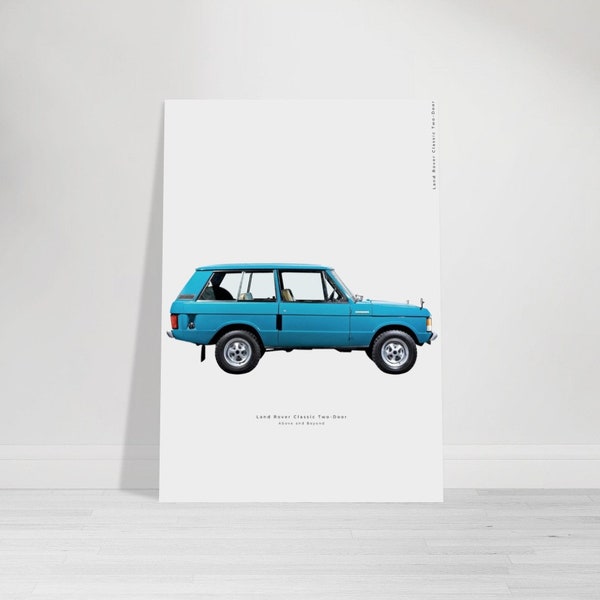 Vintage Land Rover Poster - Etsy
