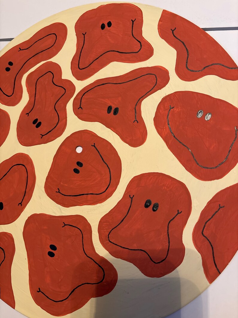 Smiley Record Painting - Etsy