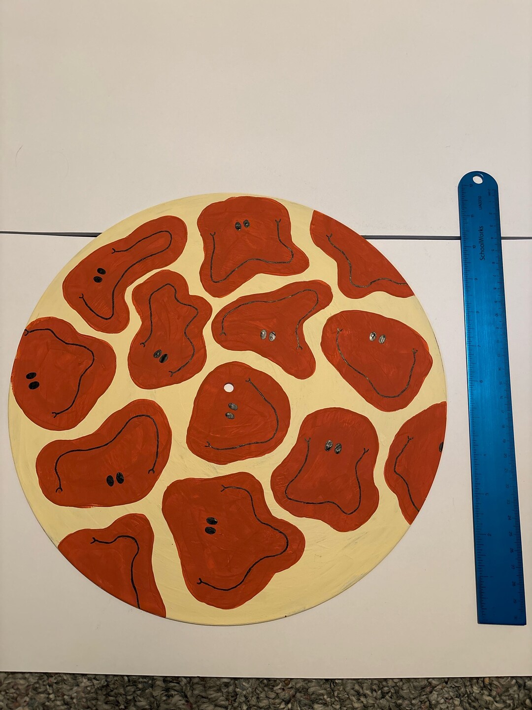 Smiley Record Painting - Etsy